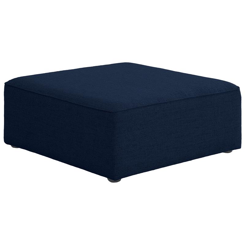 Meridian Furniture Cube Navy Durable Linen Modular Component - Walmart.com