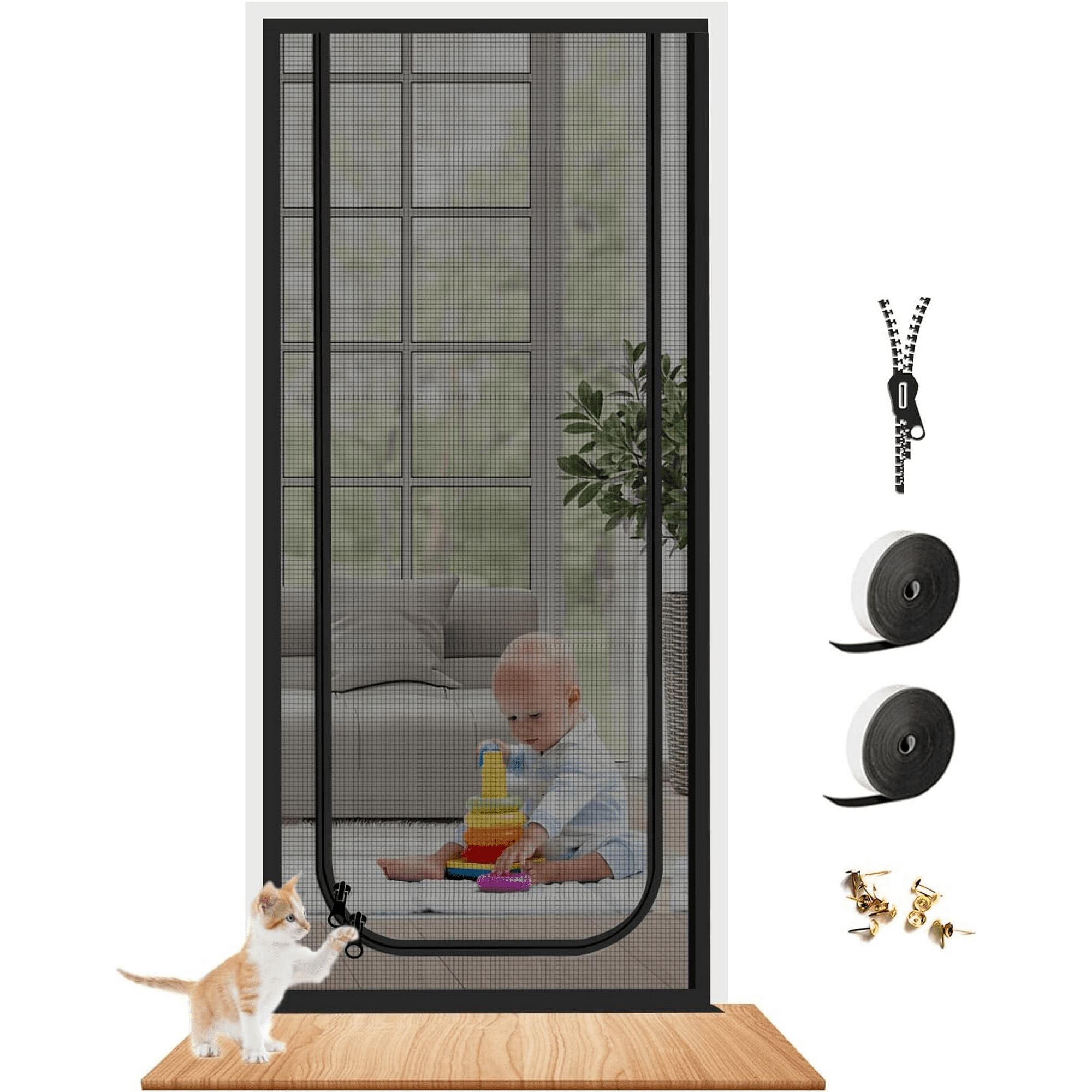 Click here for Unbranded Pet Screen Door heavy-Duty Cat & Dog Scr... prices