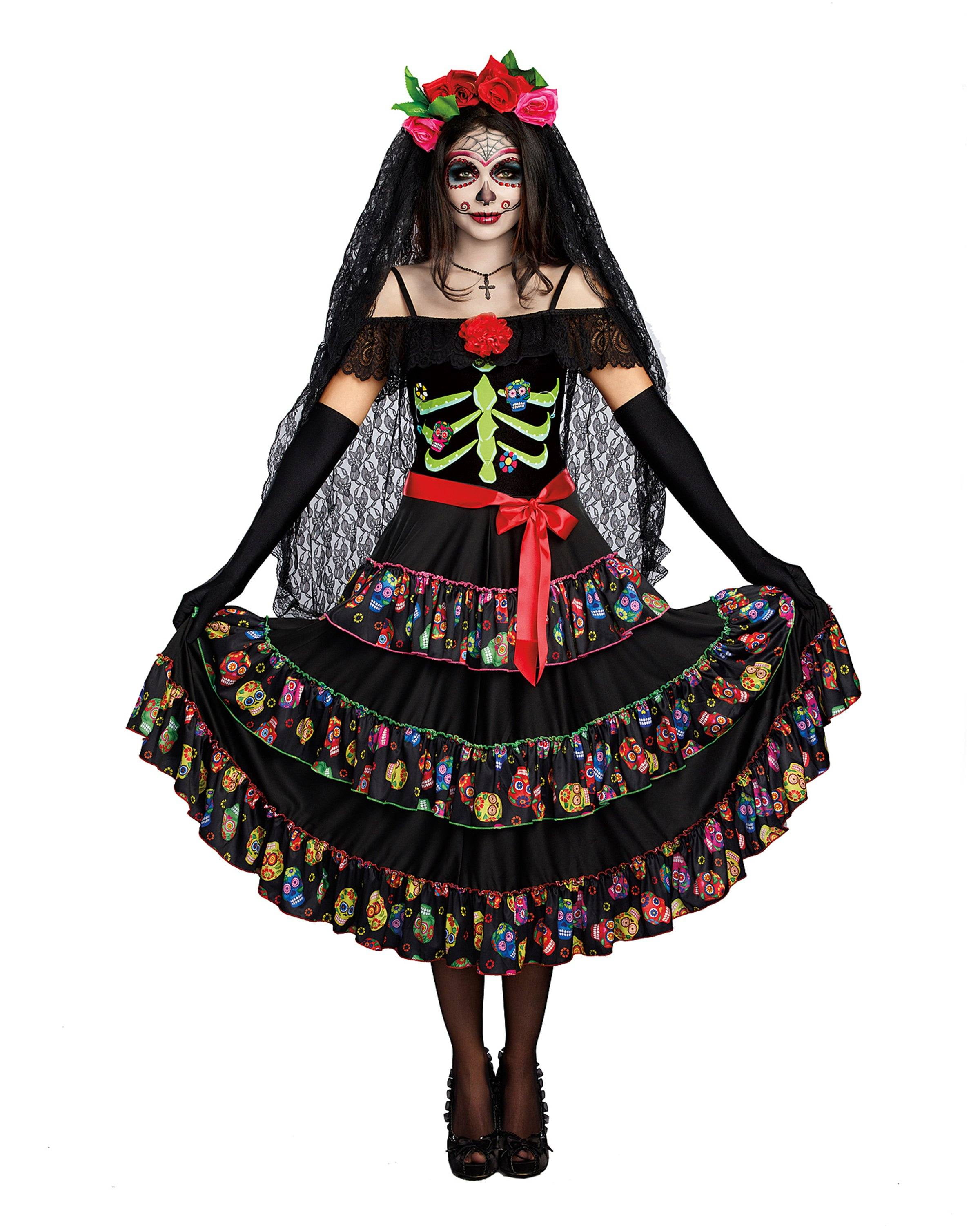 Dreamgirl Women's Lady of the Dead Costume - Walmart.com