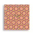 3drose, Pattern Design of Orange Fractal Background, 15x15 Wall Clock ...