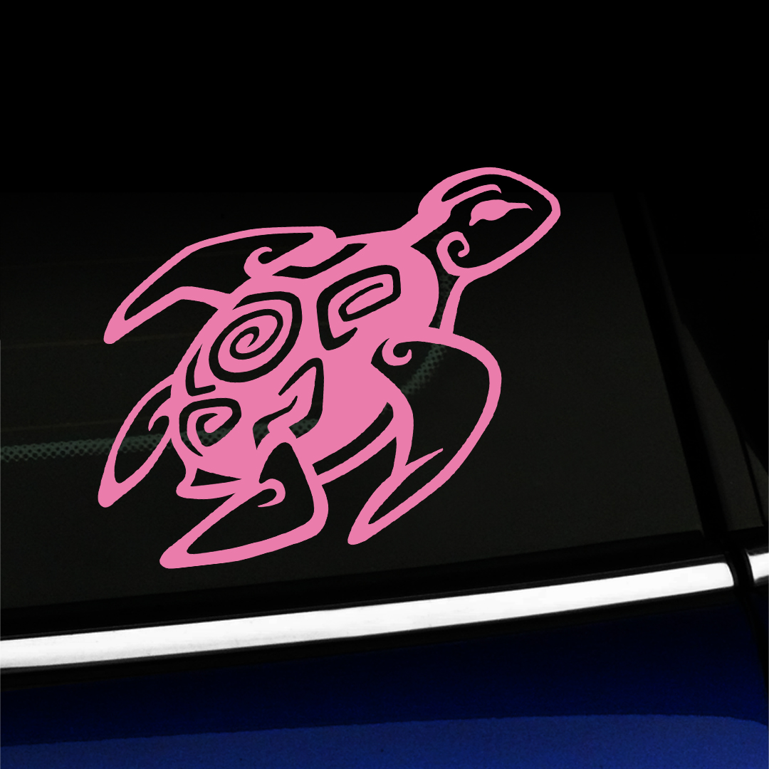 Sea Turtle - Vinyl Decal - Choose Color - [PINK] - Walmart.com