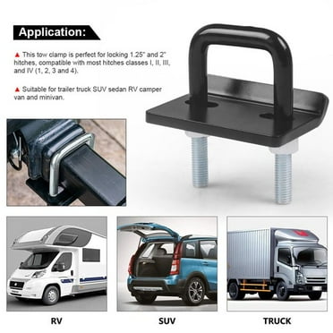 2inch Heavy Duty Hitch Tightener for Tow Trailer Hitches U-Bolt ...