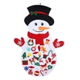 BESTSKY 2026 New Diy Felt Christmas Snowman Set with Detachable ...