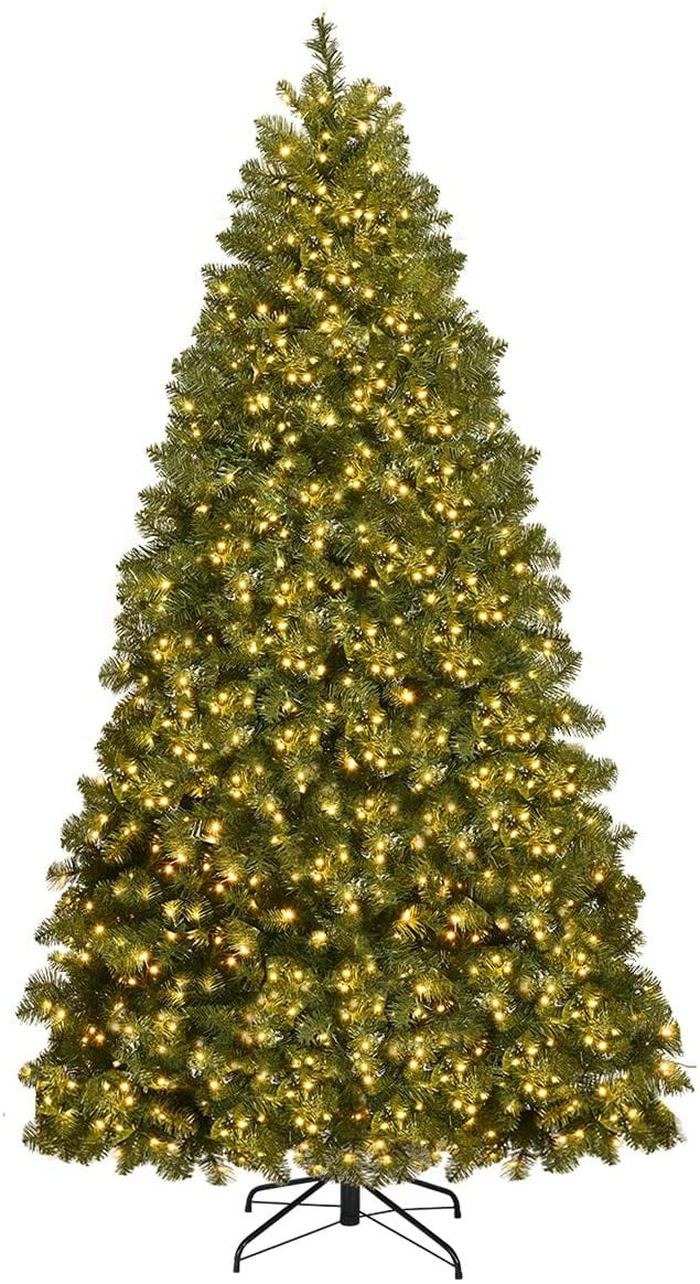 6FT Pre-lit Christmas Tree, Premium Hinged Spruce Tree, with 560 LED ...