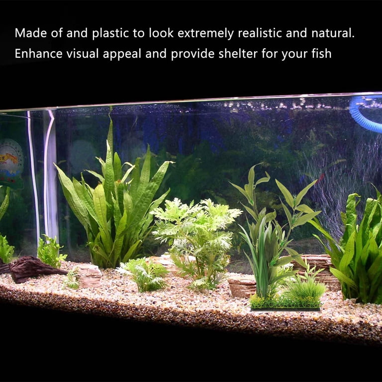 3D Plastic Aquatic Decor Fresh Saltwater 2PCS Artificial Aquarium ...