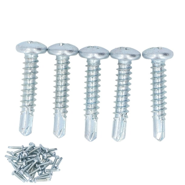 Cross Drive Screw, Galvanized Carbon Steel Metal Drilling Screws ...