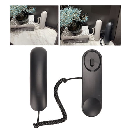 Landline Corded Telephone, Plug And Play Wall Telephone Big Buttons For ...