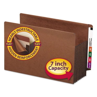 Smead 74795 Seven Inch Expansion File TUFF Pockets, Straight, Legal ...