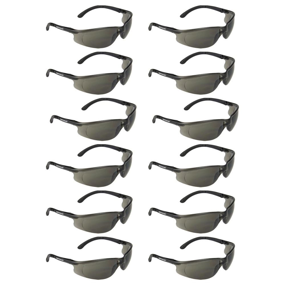 SAFEGEAR Black Safety Glasses 12-pk. - ANSI Z87.1 Compliant, UV ...