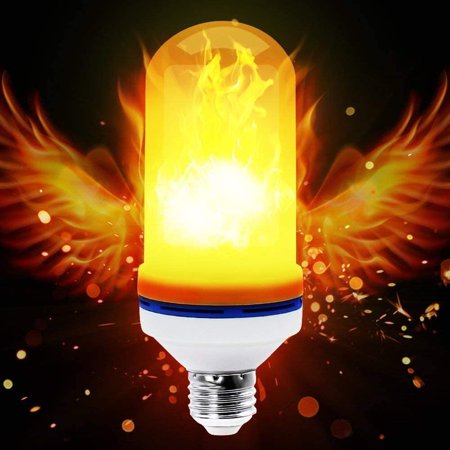 LED Flame Effect Light Bulb - 4 Modes with Upside Down Effect - E26 ...