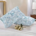 Outdoor Waterproof Throw Pillow Cover 20"x12" Pack of 2 Light Blue Gray ...