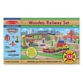 Melissa & Doug Deluxe Wooden Railway Set, 132 Pieces - Walmart.com
