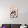 Accent Collection Farmhouse Cycle Wood Key Holder rack, Wall Décor for ...