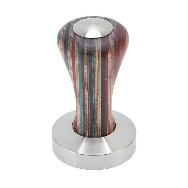 Flat Tamper,Colorful Wood Coffee Flat Coffee Tamper Coffee Hammer Time ...