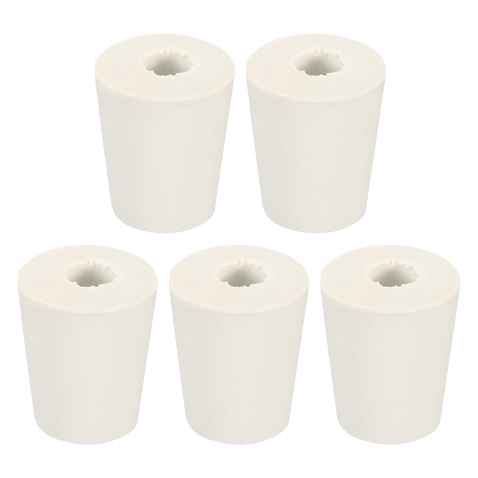 Uxcell Rubber Tapered Plug 17mm to 23mm with Hole Test Tubes Bungs ...