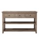 Ktaxon 3-Tier Wood Console Table with 3 Drawers and Shelves, Narrow ...