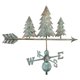 Good Directions Pine Trees Weathervane, Blue Verde Copper - 32"L ...