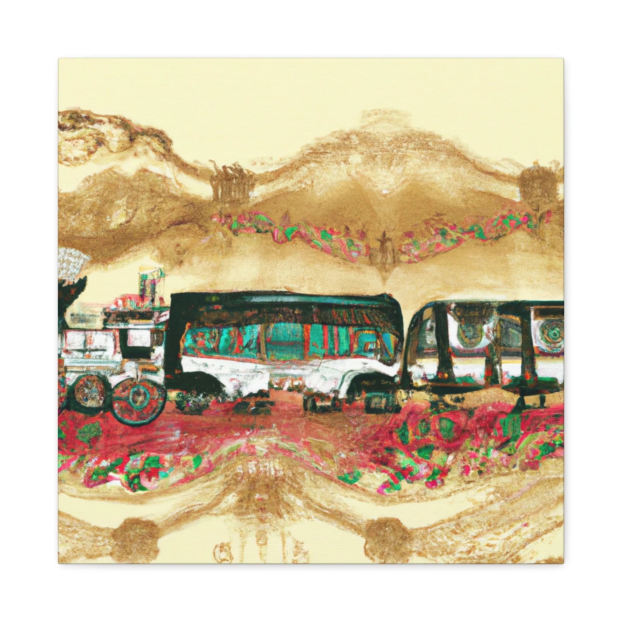 The Chugging Train - Canvas - Walmart.com