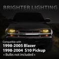 CROSSDESIGN Headlights Corner Bumper Turn Signal Lights w/o Bulbs Fit ...