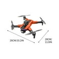 Orange Brushless Drone With Dual Cameras Optical Flow Positioning Four ...