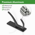 4 Packs Self-Adhesive Heavy Duty Wall Mount Hooks, Sturdy Metal Holder ...