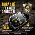 Carbinox Edge Smart Watch Rugged, 1.96″ AMOLED, Stainless Steel, IP69K ...