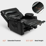 MCombo 25'' Large Power Recliner Chair, Electric Reclining with Massage ...