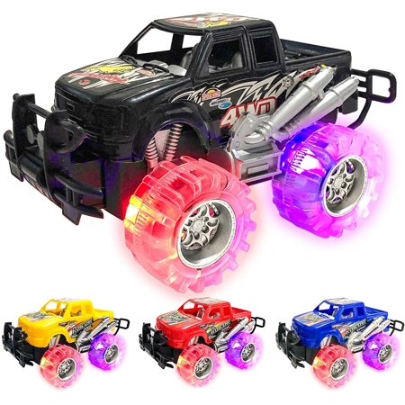 Light Up Monster Truck Set for Boys and Girls by IGUOHAO - Set Includes ...