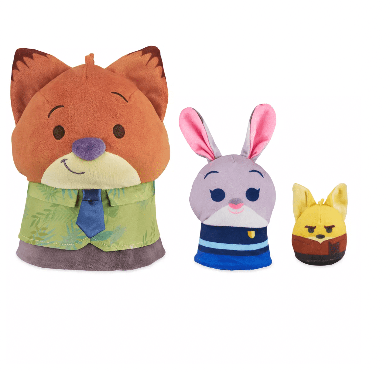 Disney Zootopia Finnick Judy Hopps and Nick Wilde Nesting Plush Set New ...