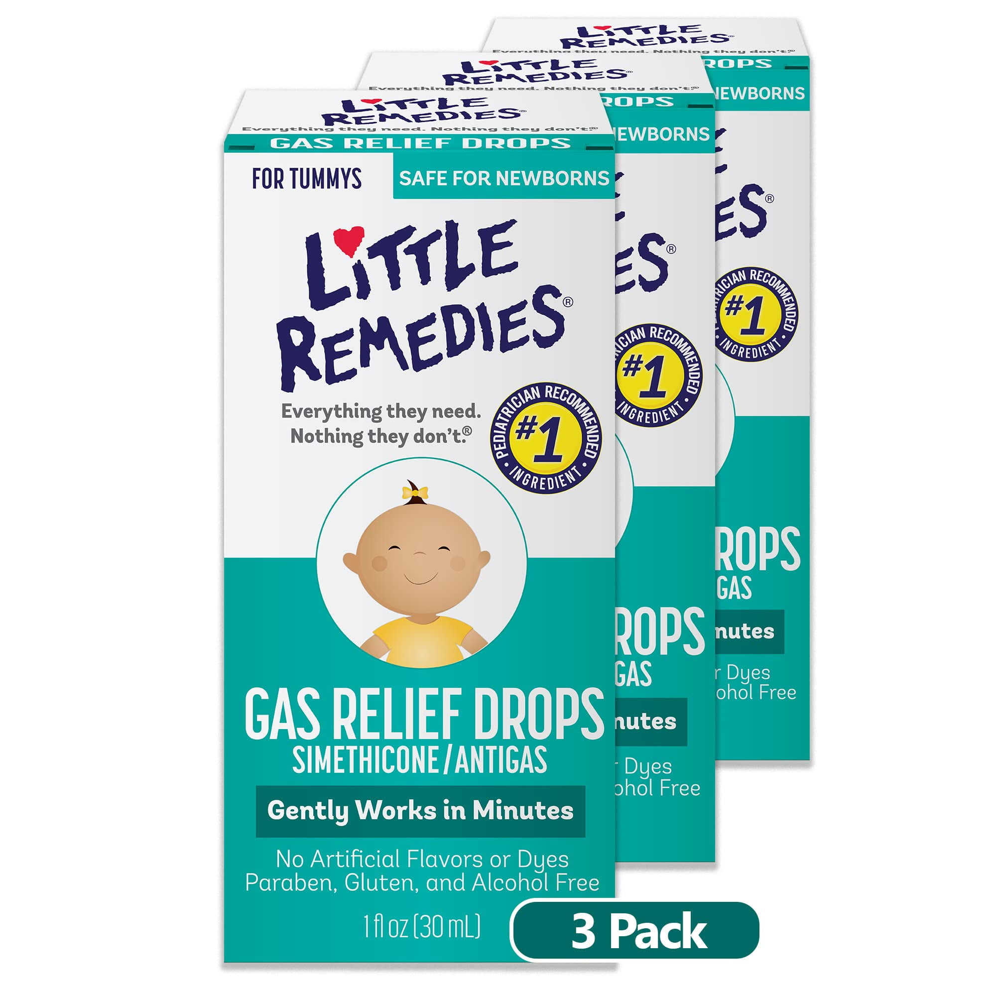 Baby Gas Drops Little Remedies, 30 ml (paquete de 3) | Bodega Aurrera ...