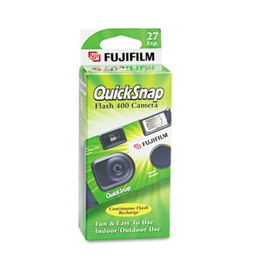 Fujifilm QuickSnap Flash 400 Disposable Single-Use 35mm Camera with ...