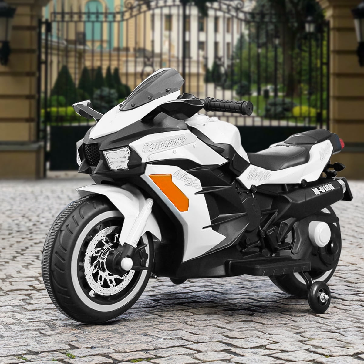 Buy Kids Motorcycle,12V Ride on Motorcycle with Bluetooth, Music, Kids ...