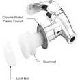 Zendure Spigot Replacement for Beverage Dispenser, Silver PP Plastic ...