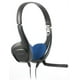 Plantronics, PLNAUDIO628, Audio 628 Computer Headset, 1, Black,Blue ...