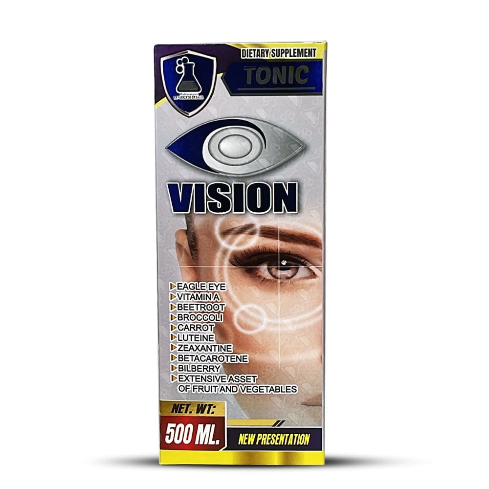 Buy Vision Drinkable Tonic 500 ml. Eye Health Supplement, Vitamins for ...