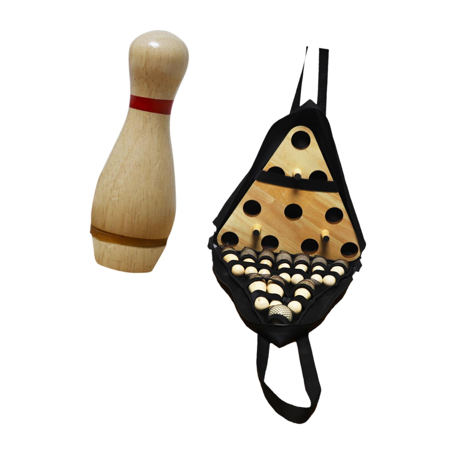 Juego de bolos CUTICAT juguete de bolos de escritorio con bolsa de ...