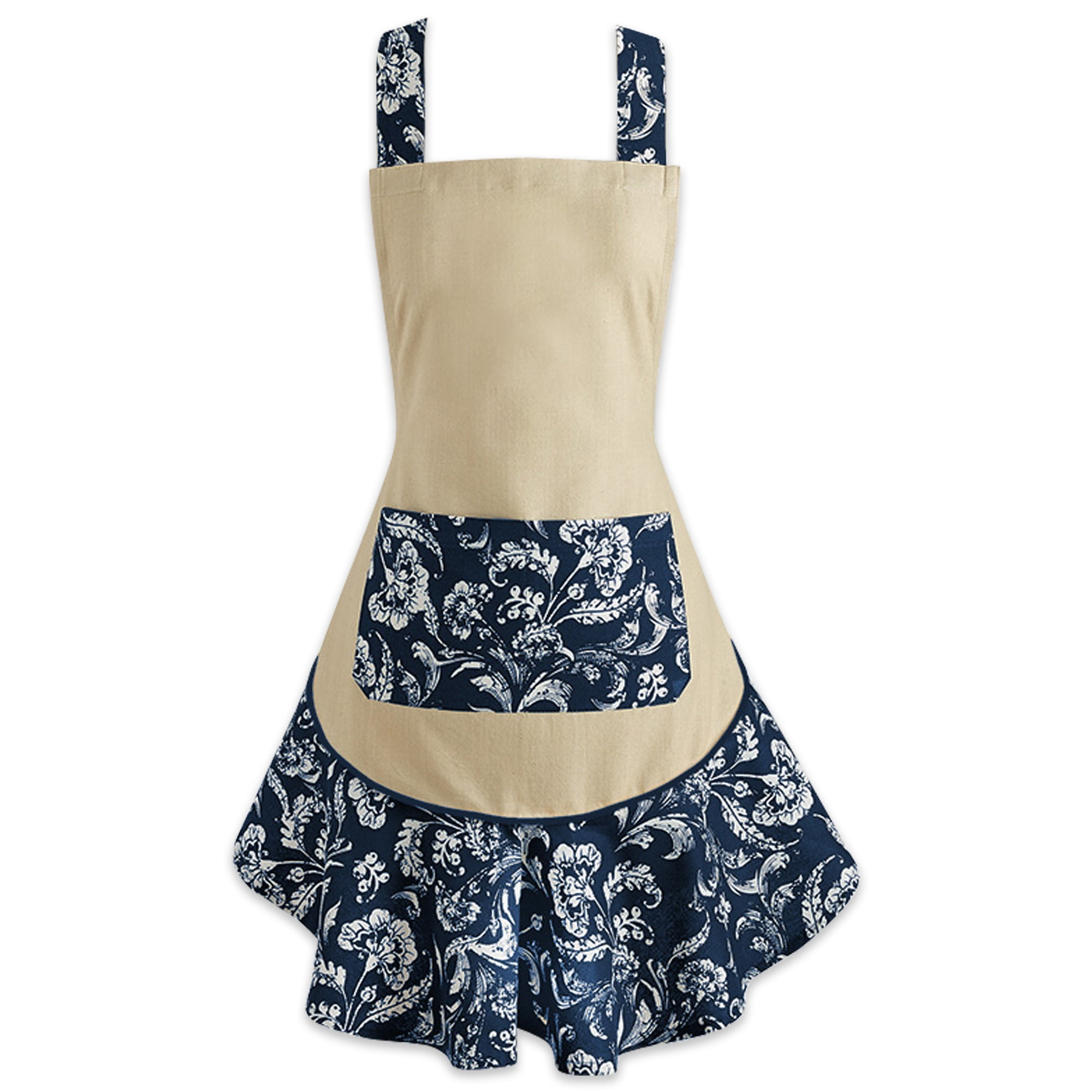 DII Acanthus Kitchen Apron, 28.5"x26", 100% Cotton, Multiple Colors ...