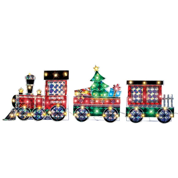 Outdoor Christmas Train Displays