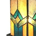 GREGORY Tiffany-glass Accent Pedestal 1 Light Mission table lamp 11 ...