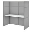Pemberly Row Contemporary 60W L Shaped Cubicle Desk with File Cabinet ...