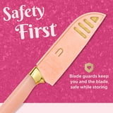 Paris Hilton 6-Piece Stainless Steel Knife Cutlery Set with Bamboo ...