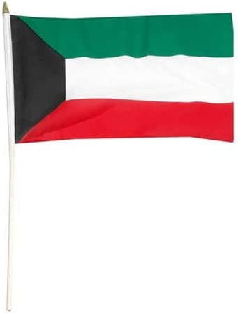 Kuwait 12" x 18" Mounted Flag - Walmart.com