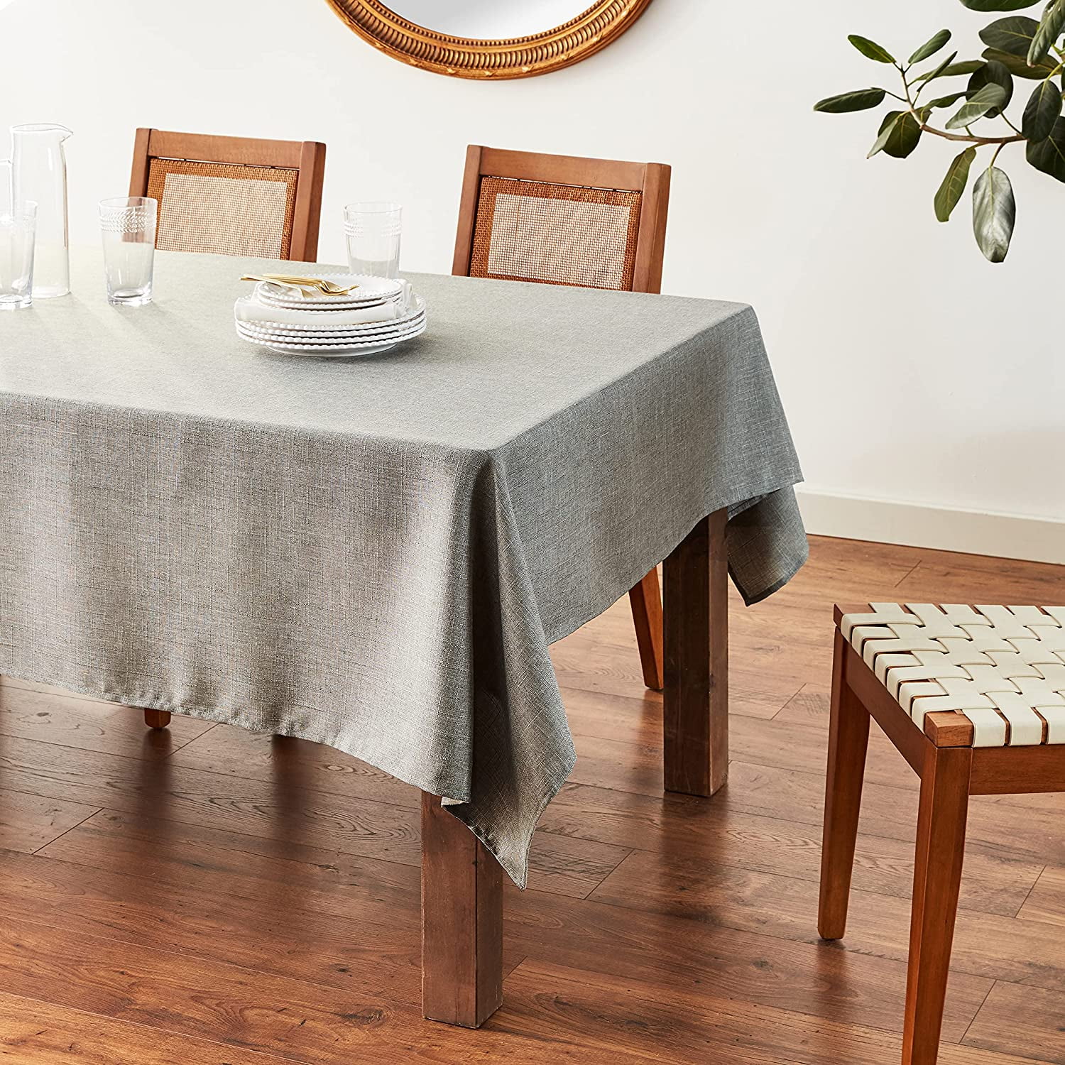 European Solid Faux Linen Pattern - Walmart.com