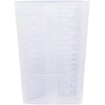 Vakly Graduated Triangular Container, Plastic Beaker for Intake ...