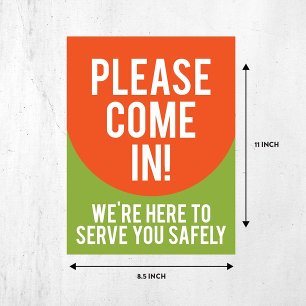 Restaurant Social Distancing Signs