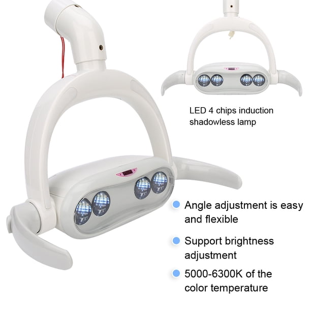 Oral LED Light, LED 4 Chips Induction Shadowless Lamp, Support ...