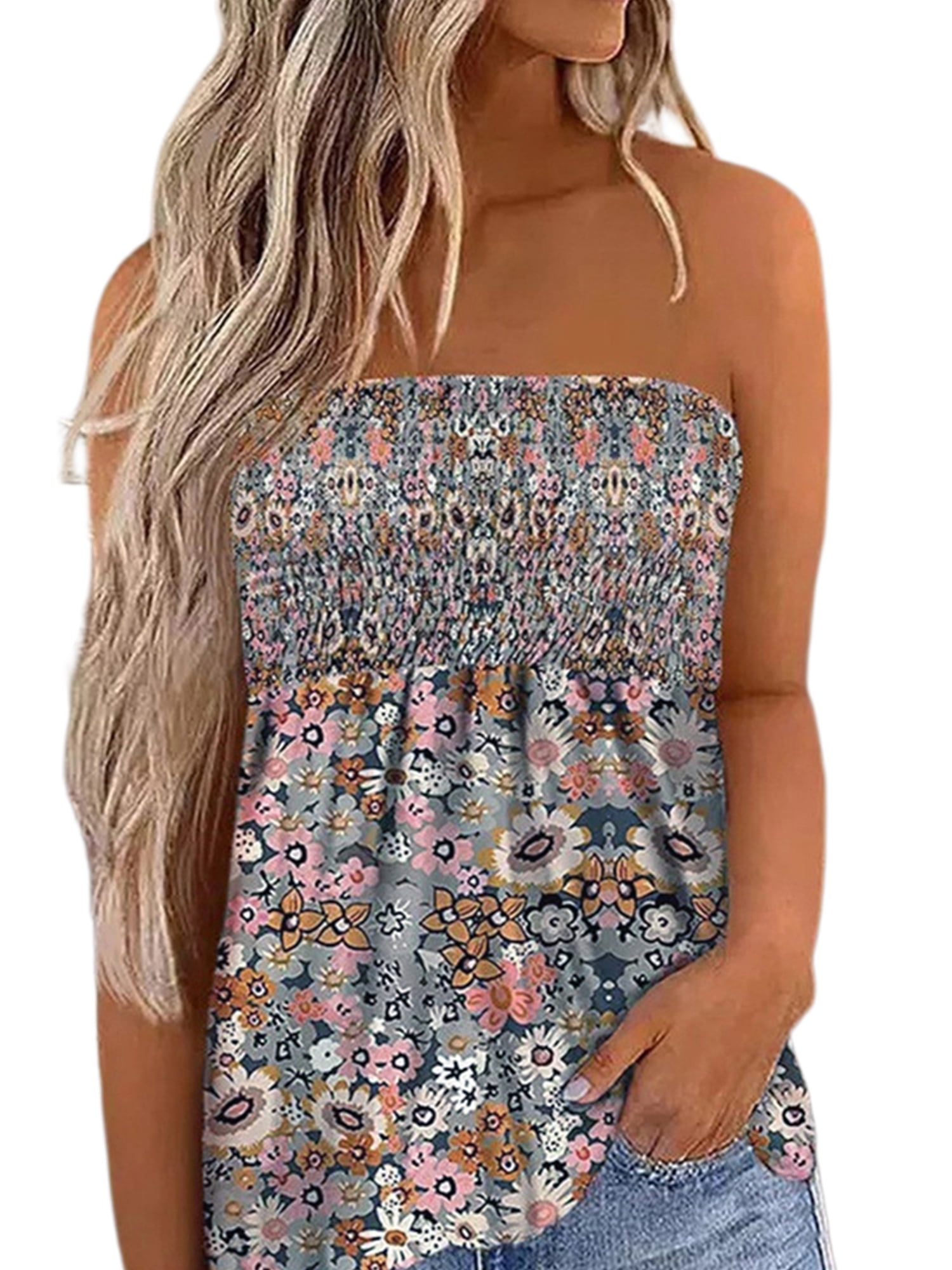 JustVH Women Lace Strapless Chest Wrapping Tube Tops - Walmart.com