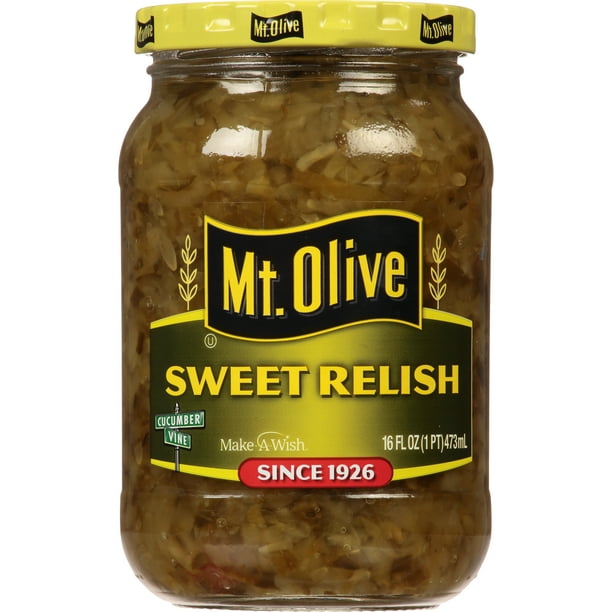 Mt Olive Sweet Relish, 16 fl oz Jar - Walmart.com