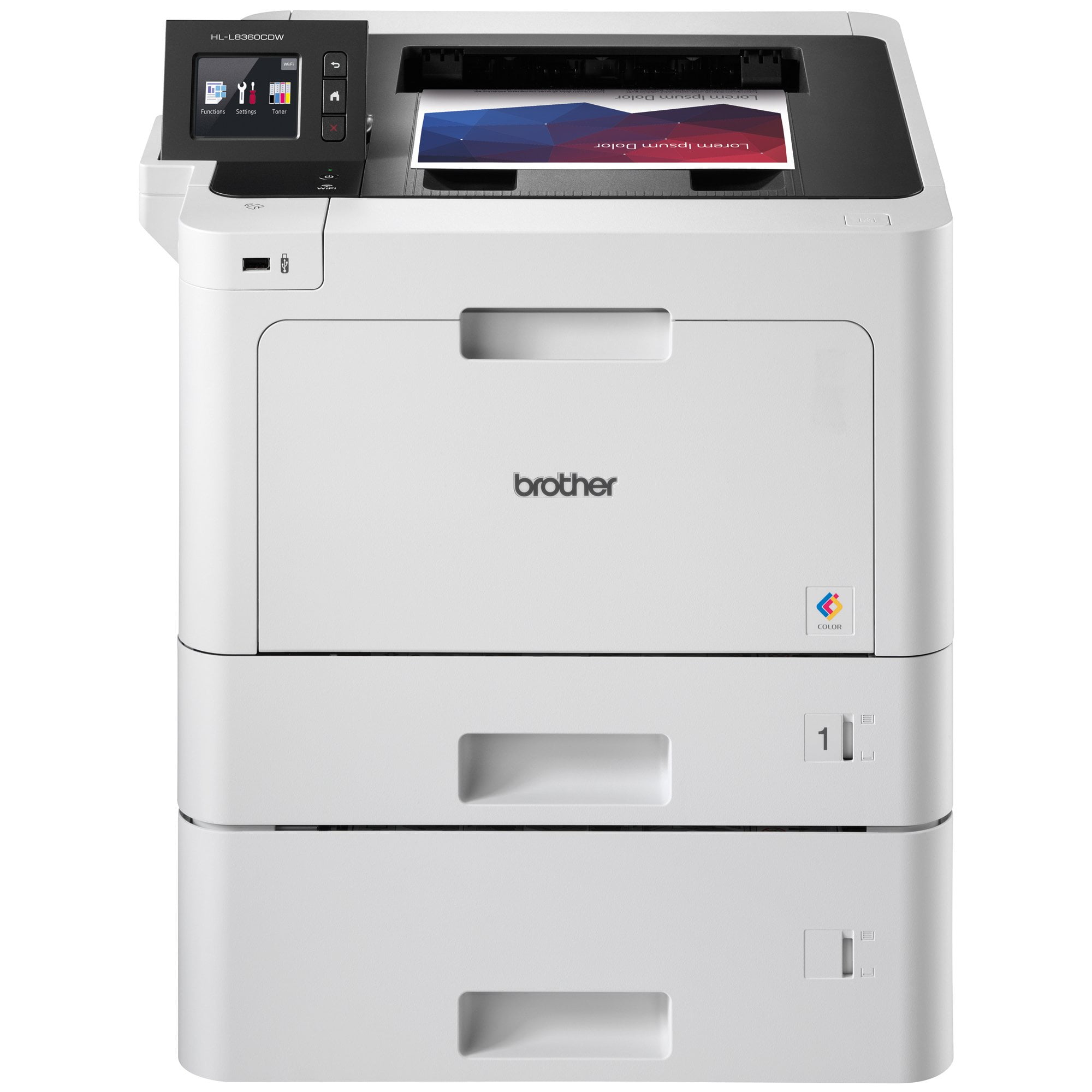 Impresora láser color empresarial Brother HLL8360CDWT dúplex | Walmart ...