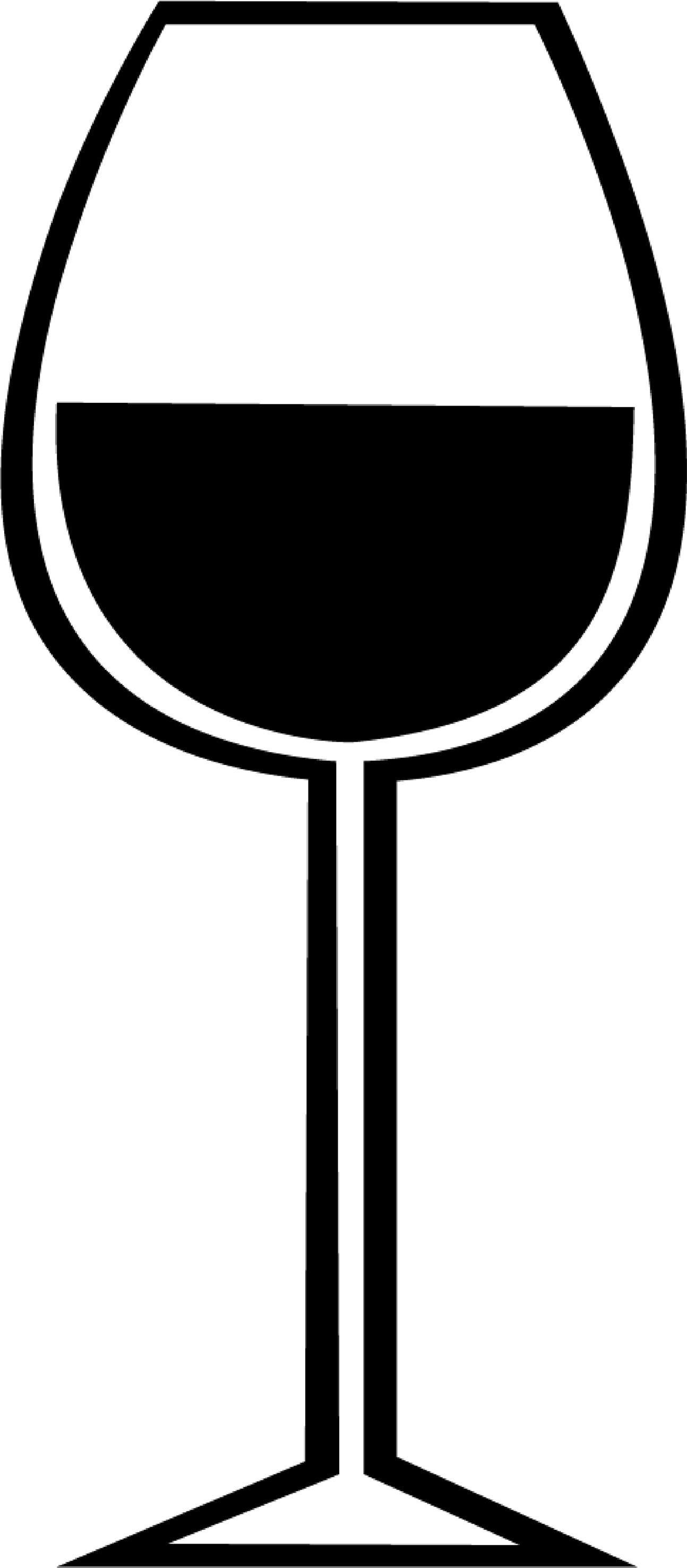 Wine Glass Half Empty Or Full Drink Alcohol Champagne Wall Decals for ...